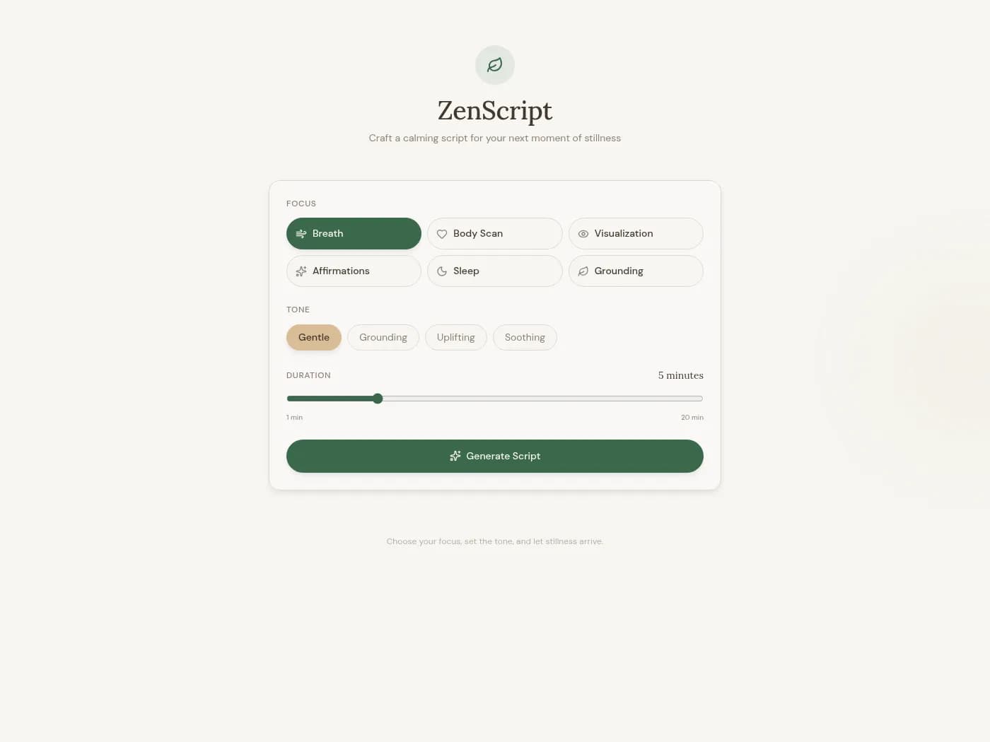 ZenScript Generator