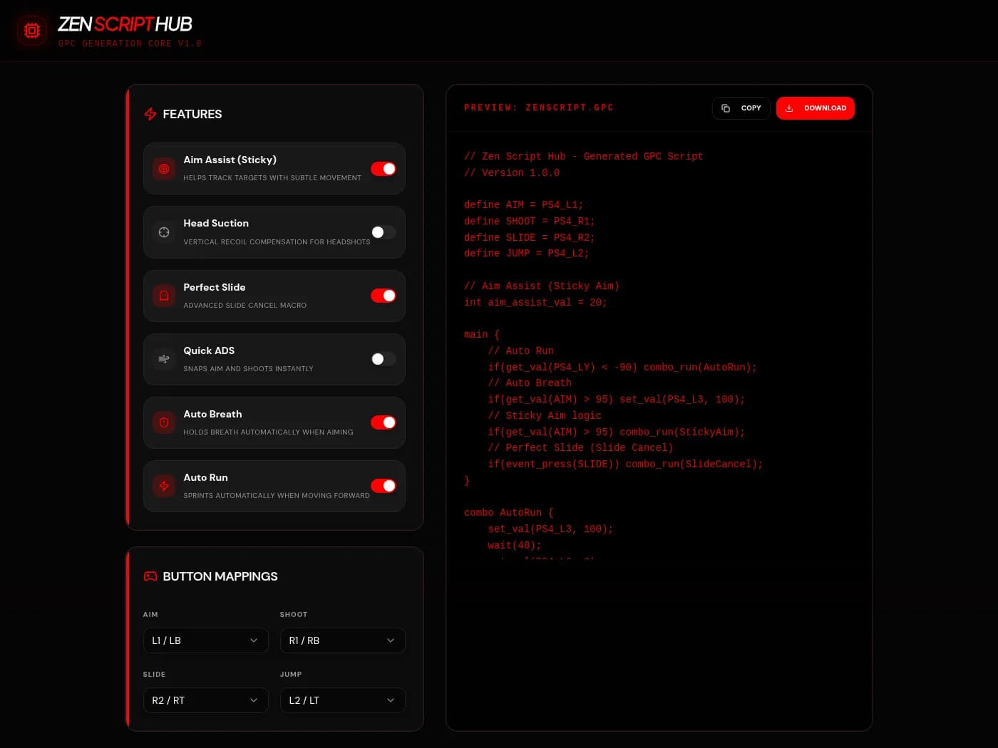 Cronus Zen Script Hub