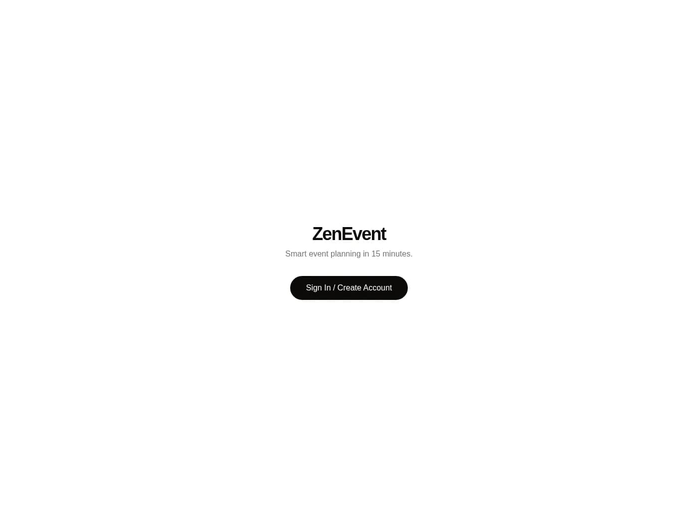 ZenEvent Planner