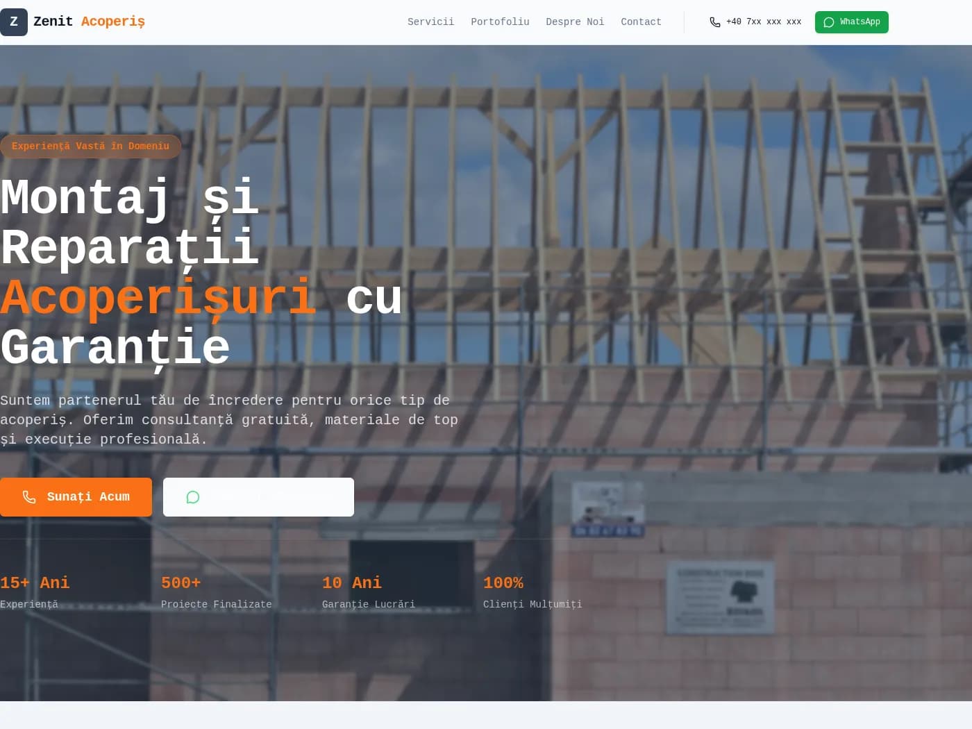 Zenit Acoperiș Pro Site