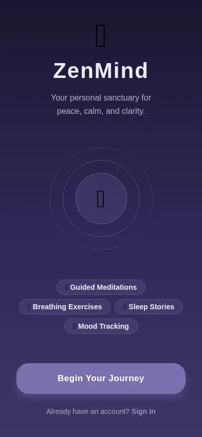 ZenMind Mobile App