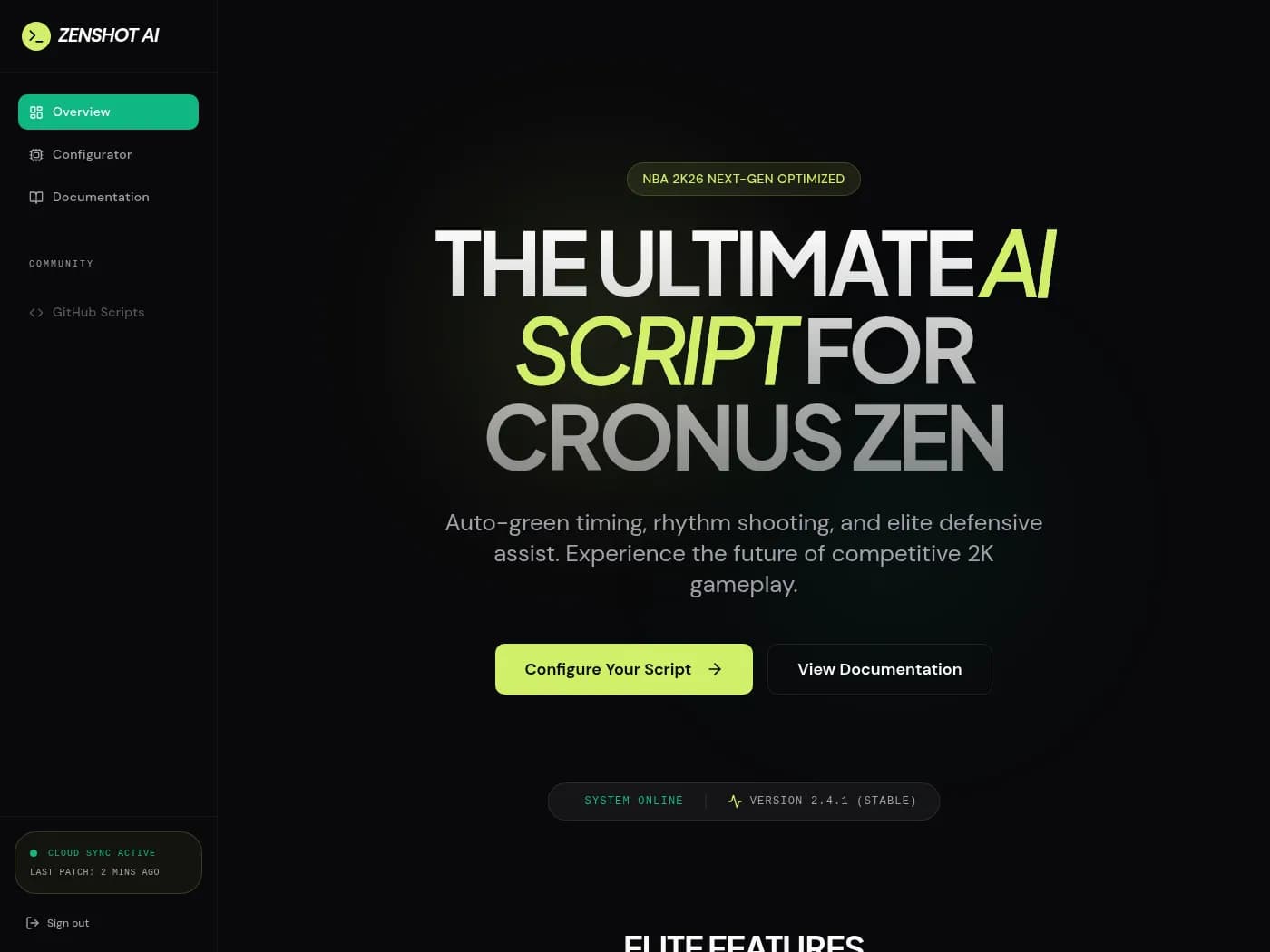 ZenShot AI Script