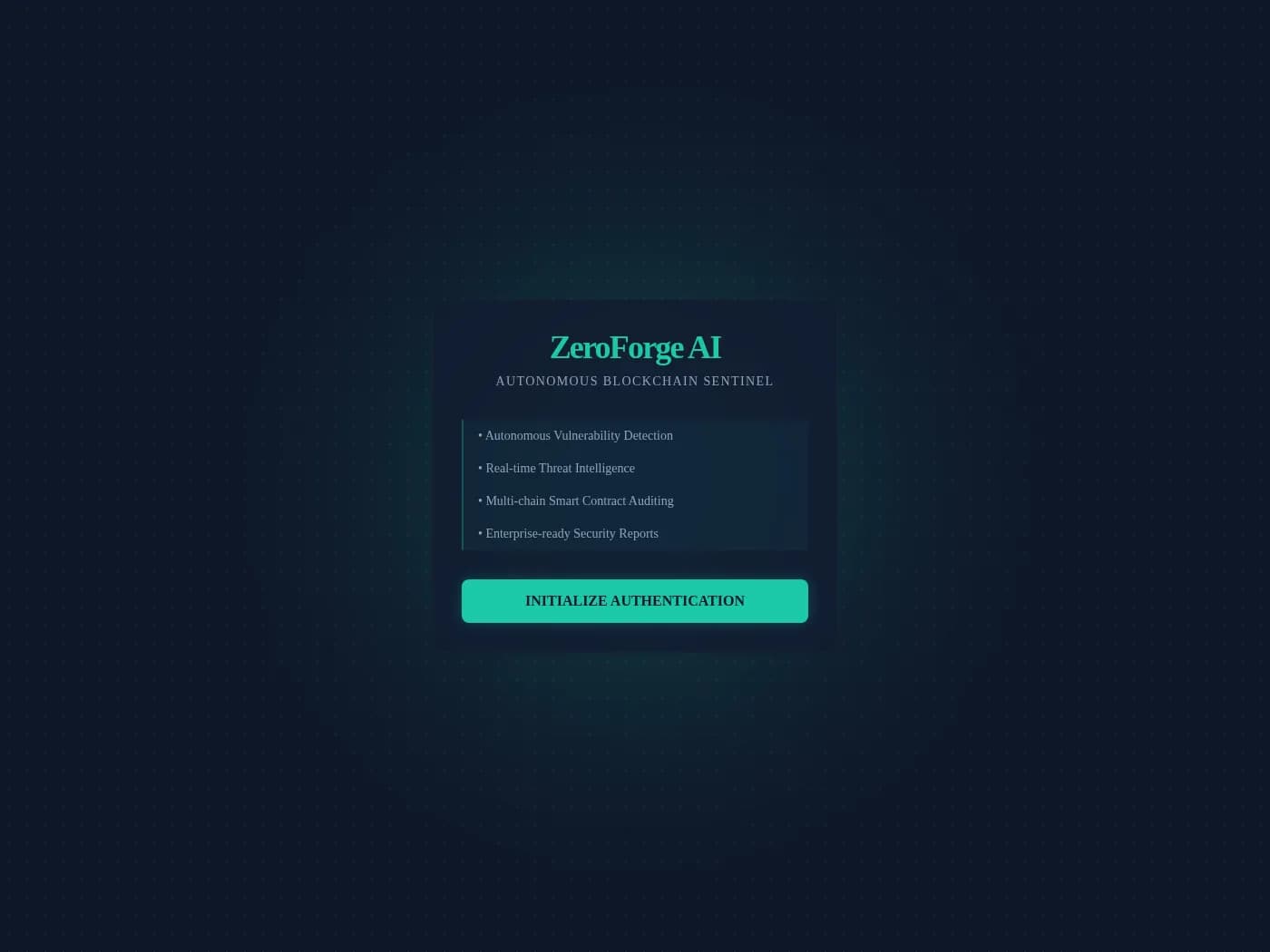 ZeroForge AI Sentinel