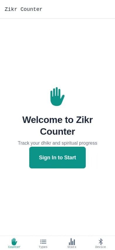 Zikr Bluetooth Tracker