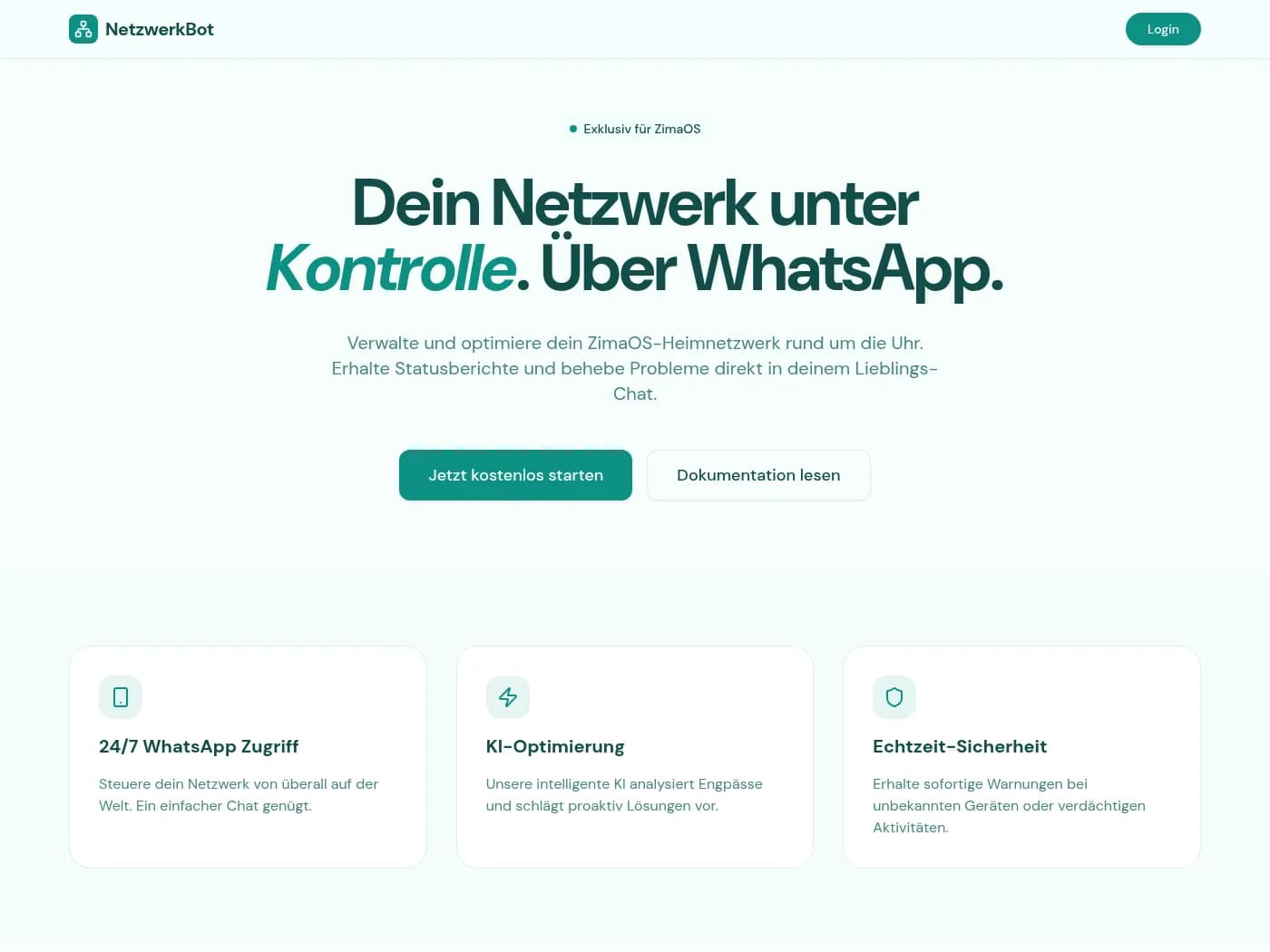 NetzwerkBot für WhatsApp