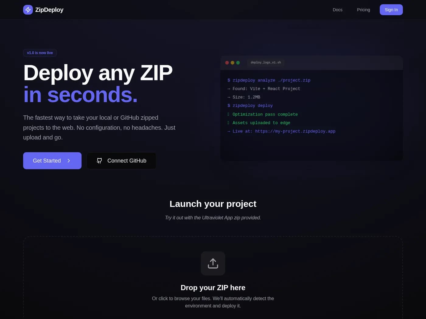 Zip File Deployer