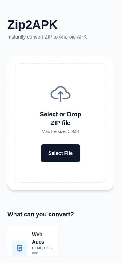 Zip2APK Converter