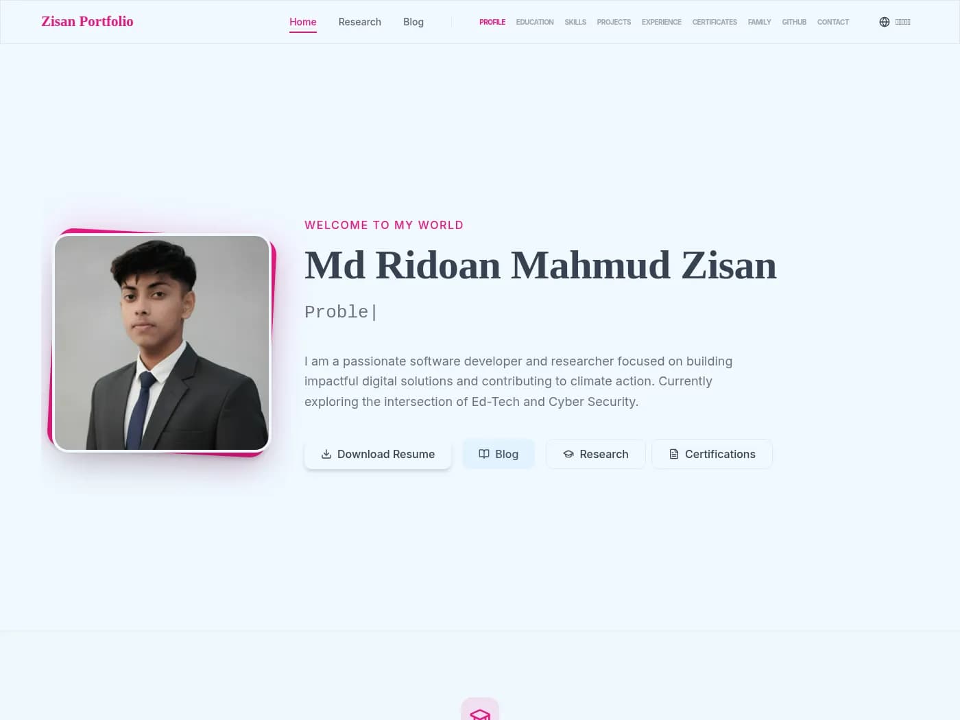 Zisan Portfolio Hub