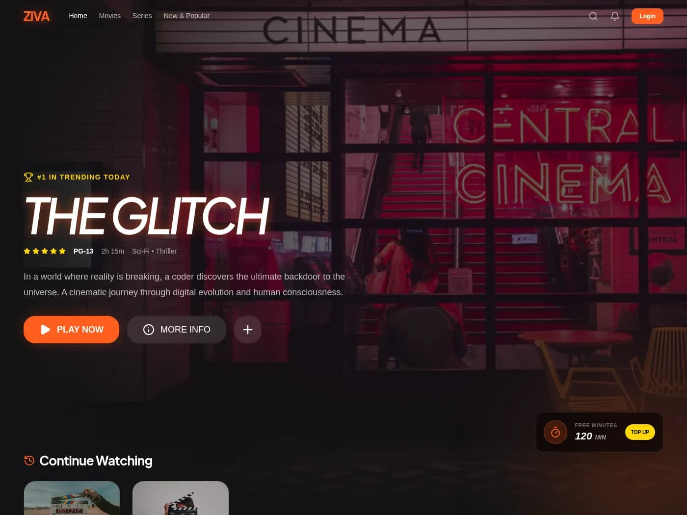 ZIVA Cinematic Streaming Platform