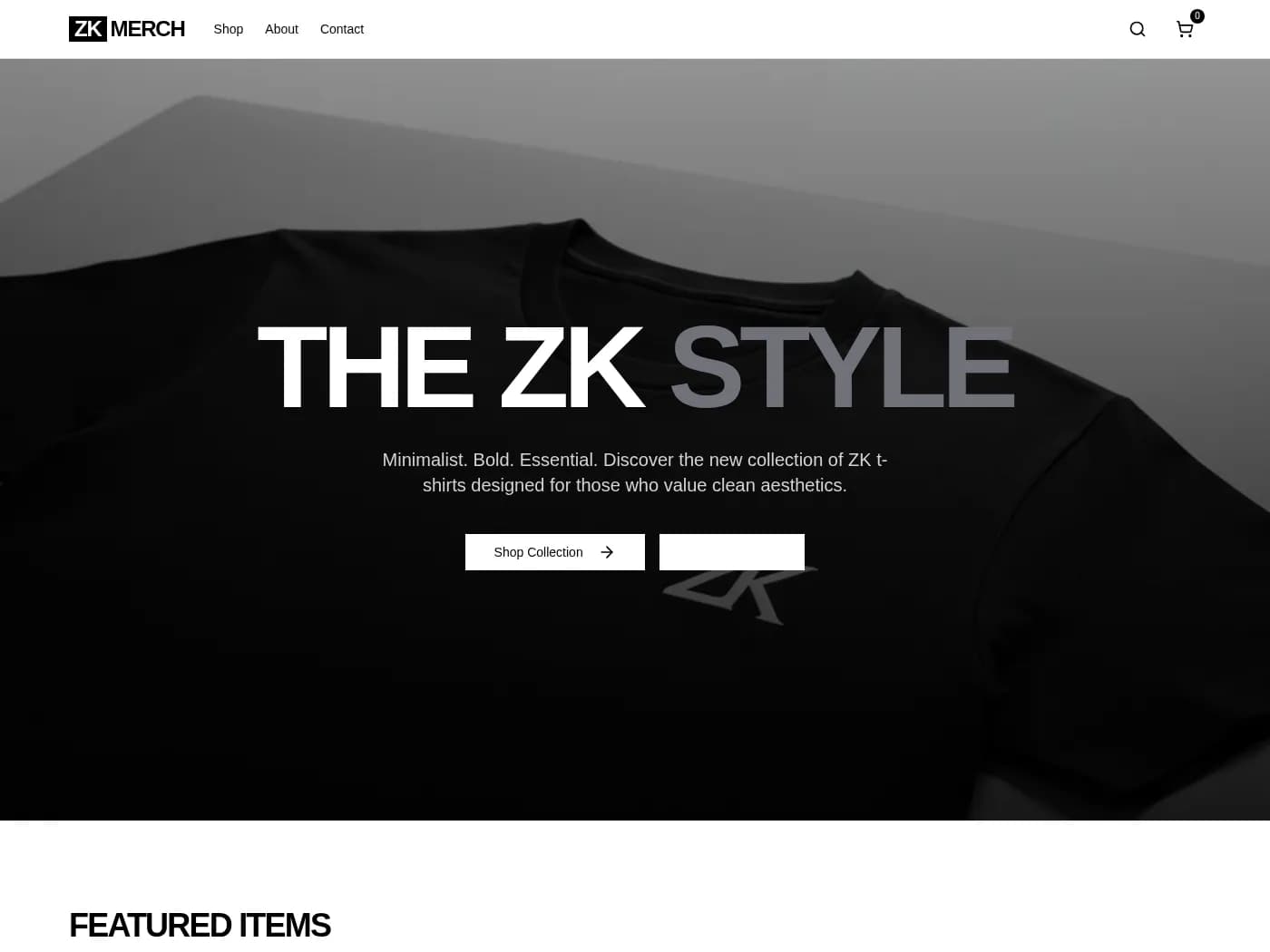 ZK Merch Storefront