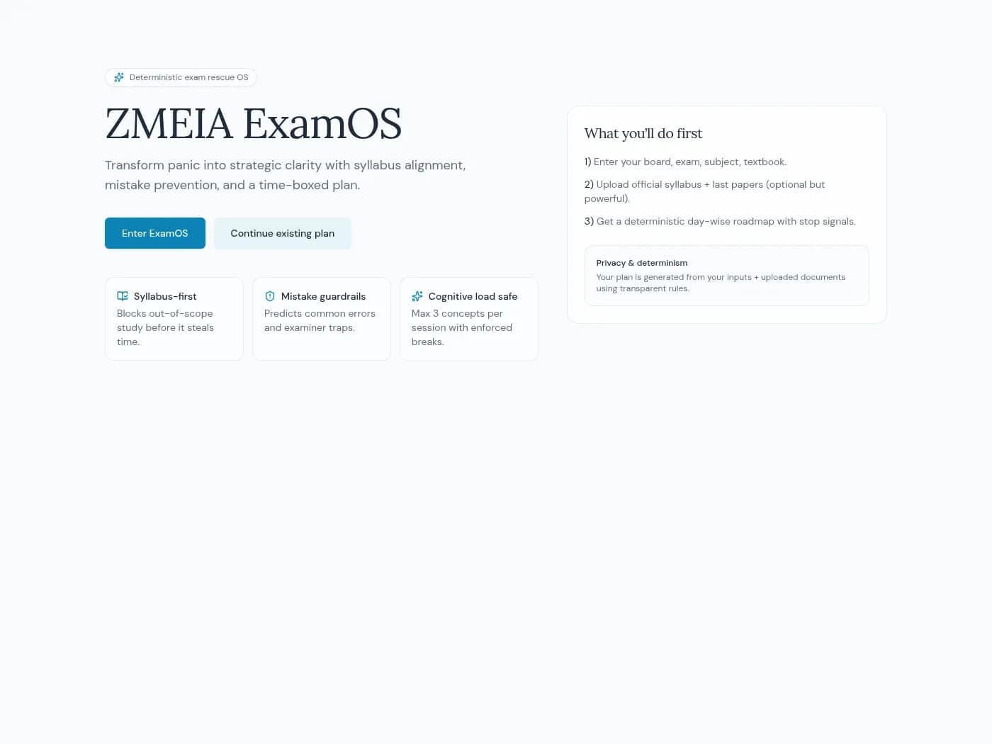 ZMEIA ExamOS