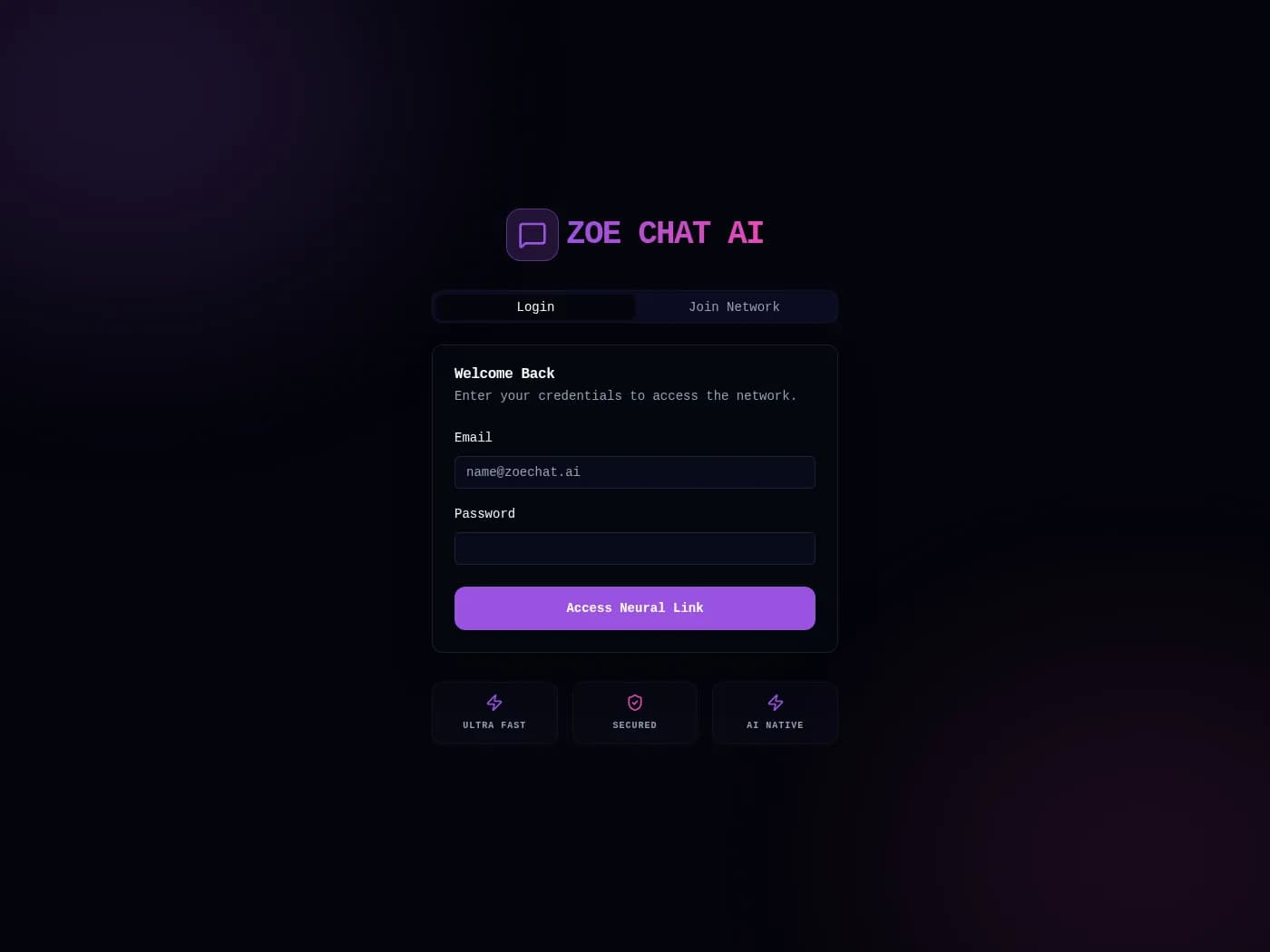 Zoe Chat AI Network