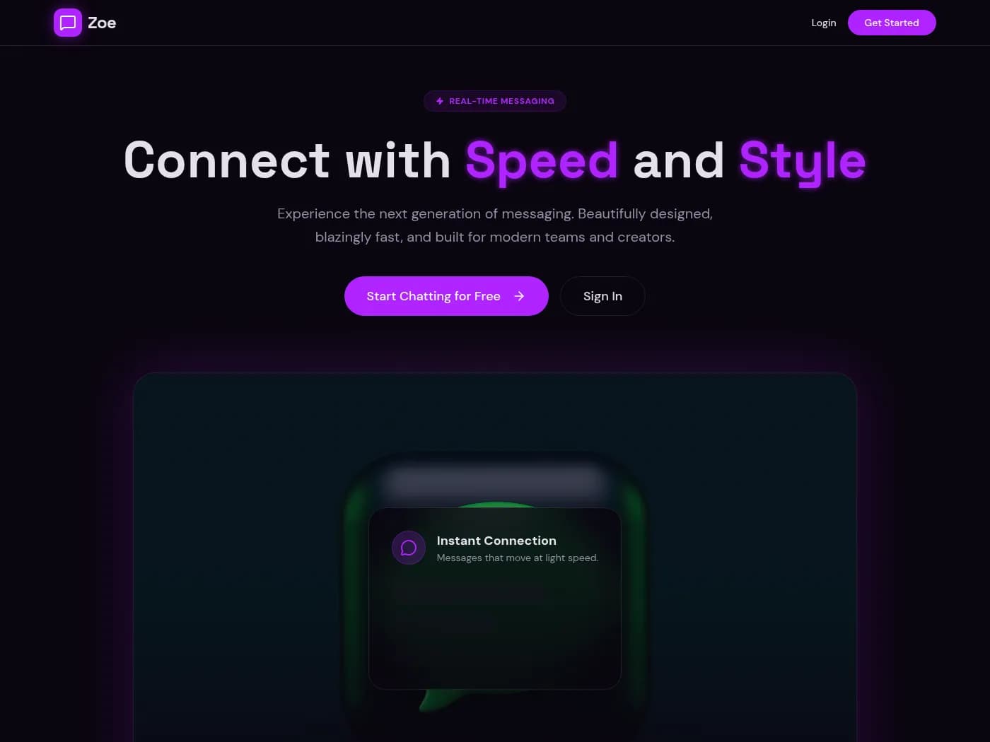 Zoe Messenger Web