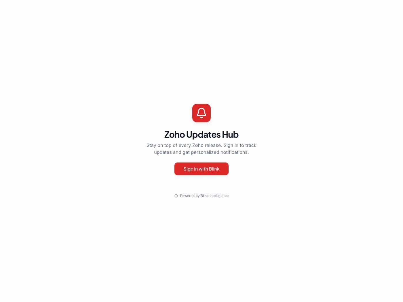 Zoho Updates Hub