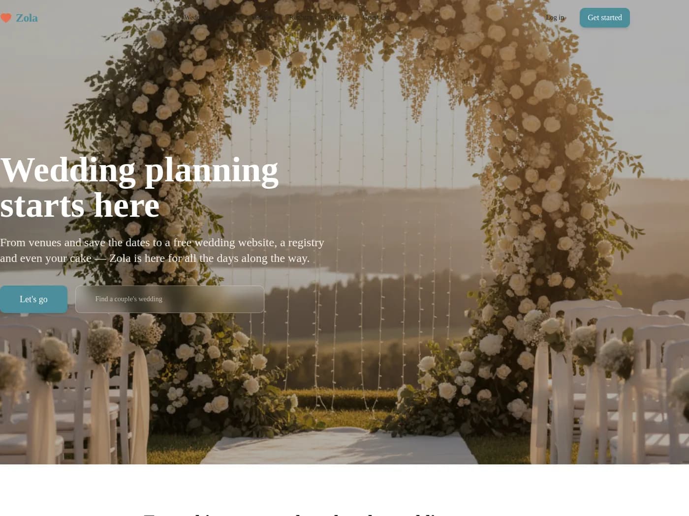 Zola Wedding Clone