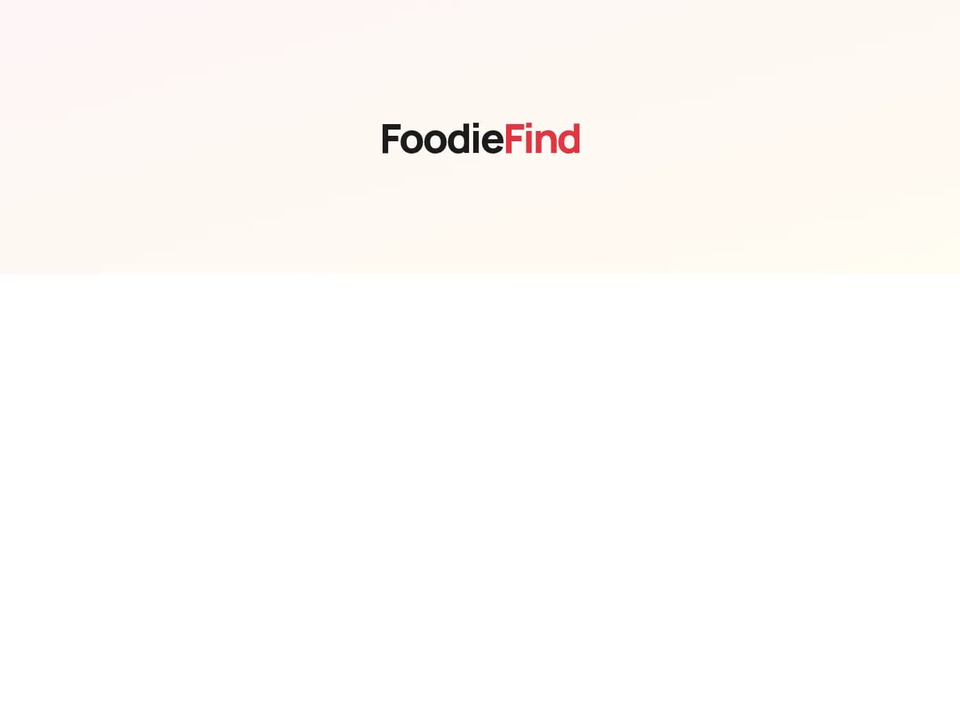 FoodieFind Clone