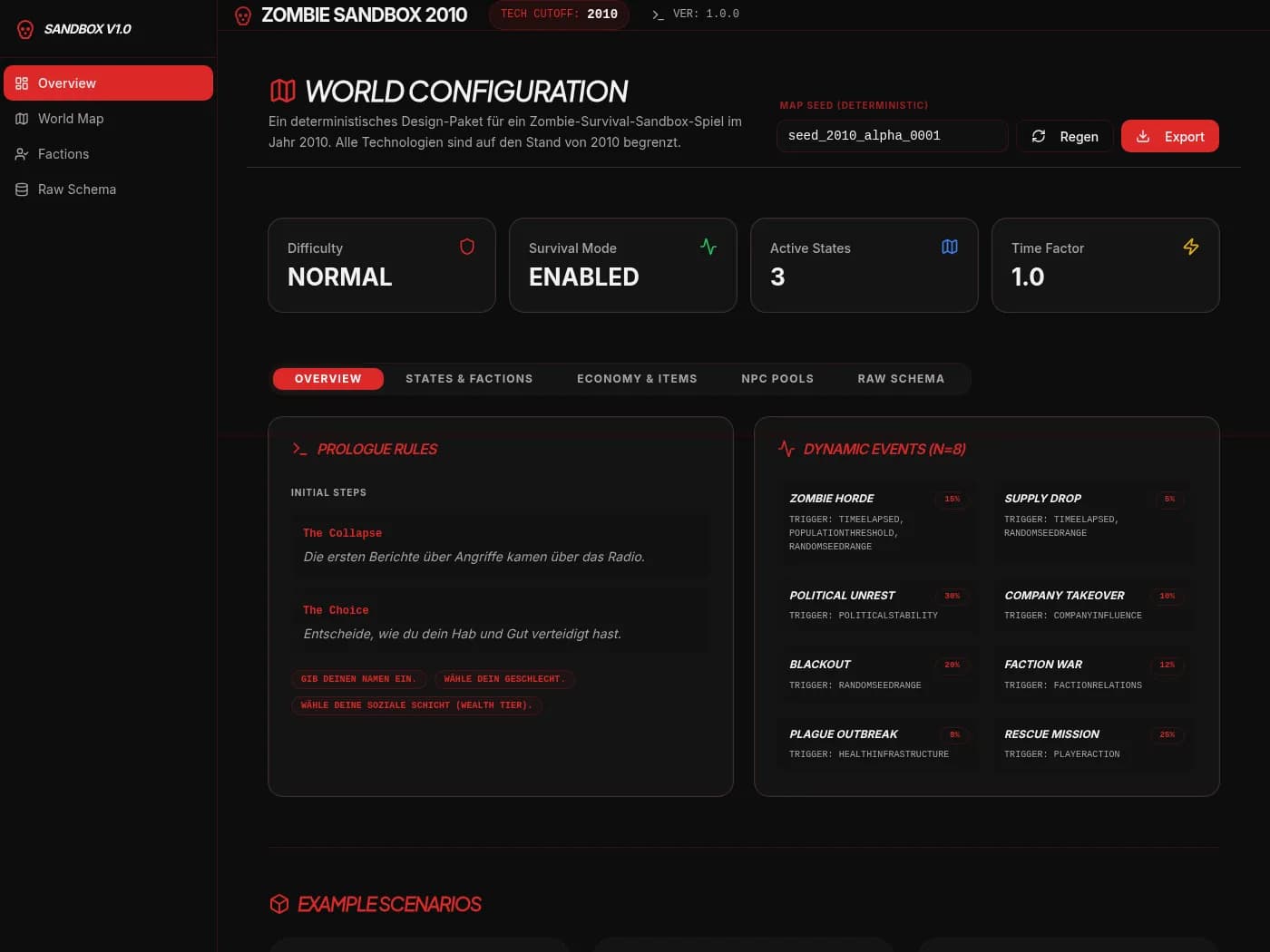 Seeded 2010 Zombie Sandbox