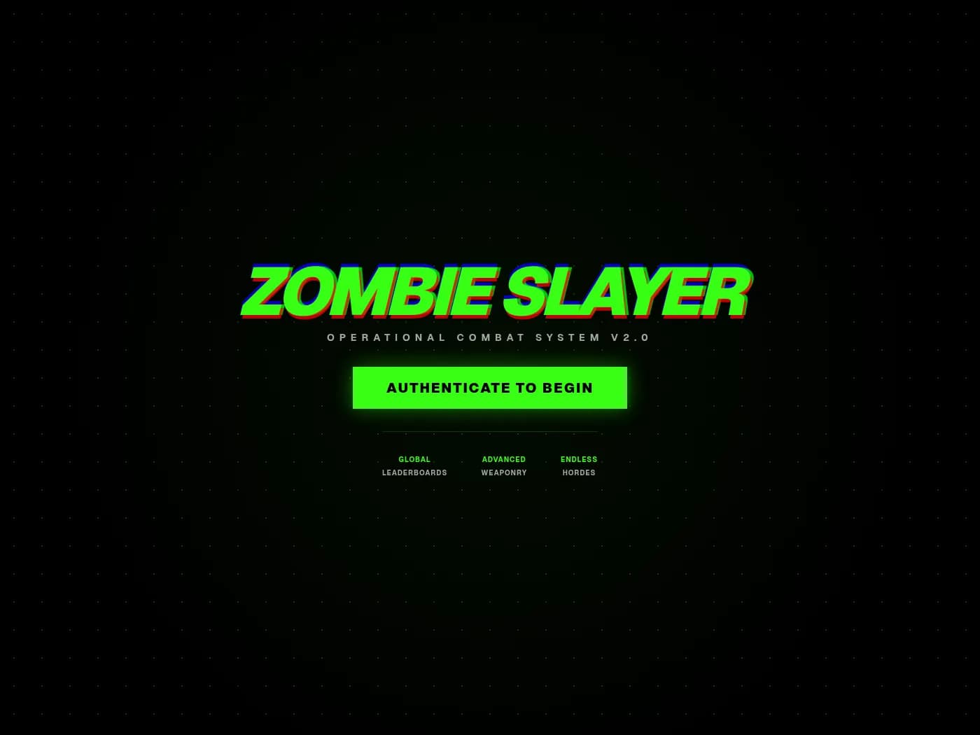 Zombie Slayer Game