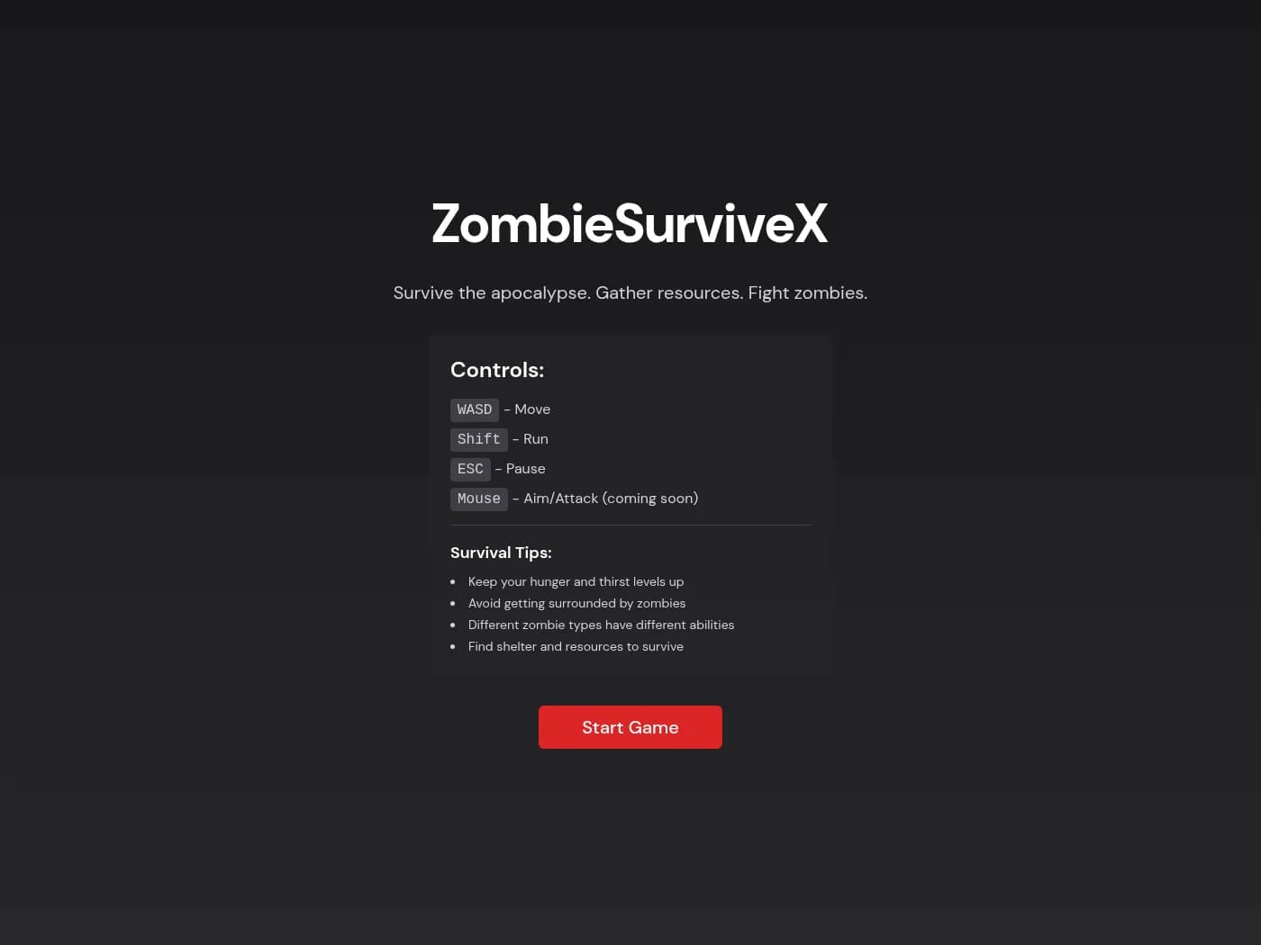 ZombieSurviveX