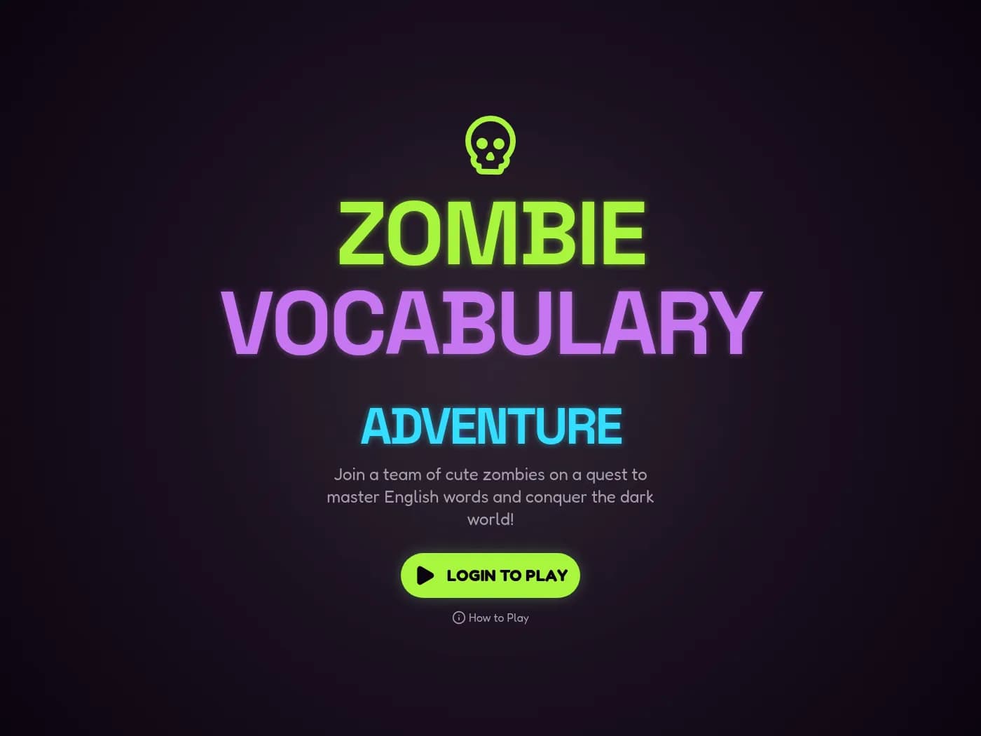 Zombie Vocab Quest