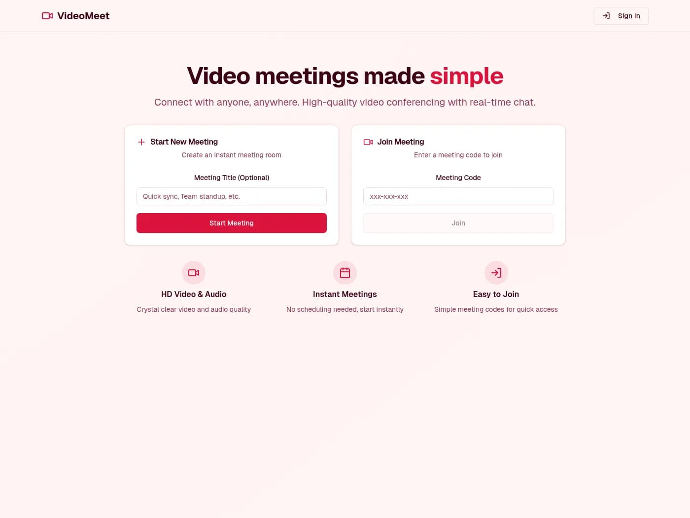 Zoom Clone App