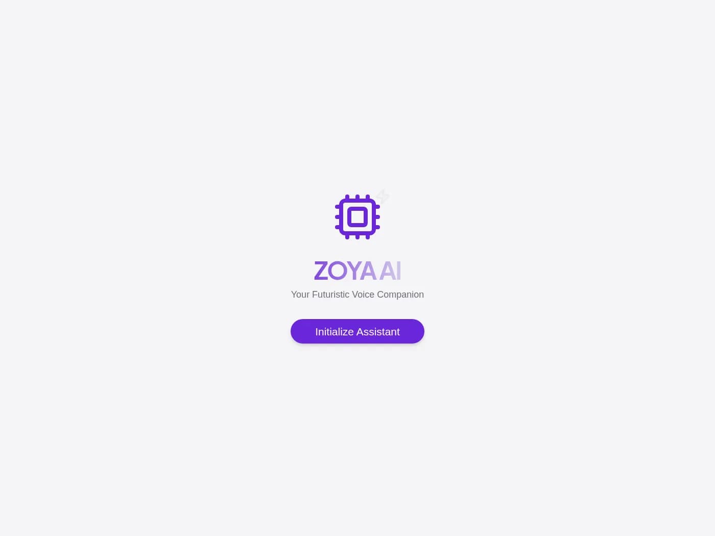 Zoya AI Voice Assistant