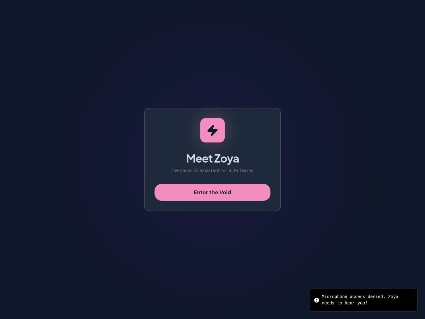 Zoya Voice Assistant