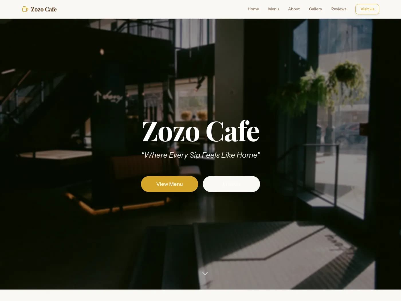 Zozo Cafe Web Experience