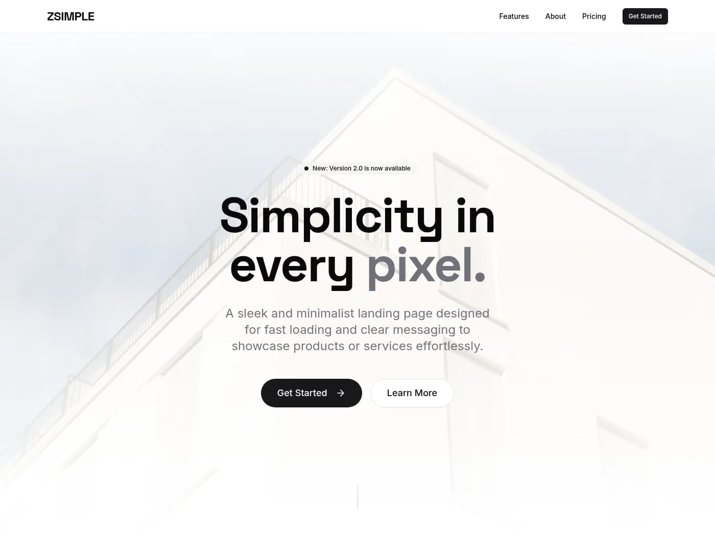 ZSimple Landing Page