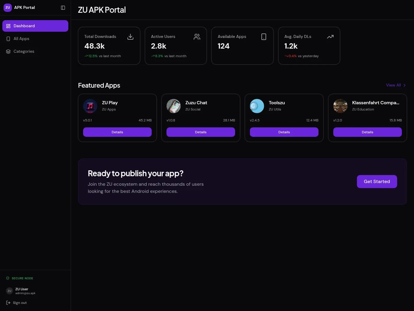 ZU APK Android Portal