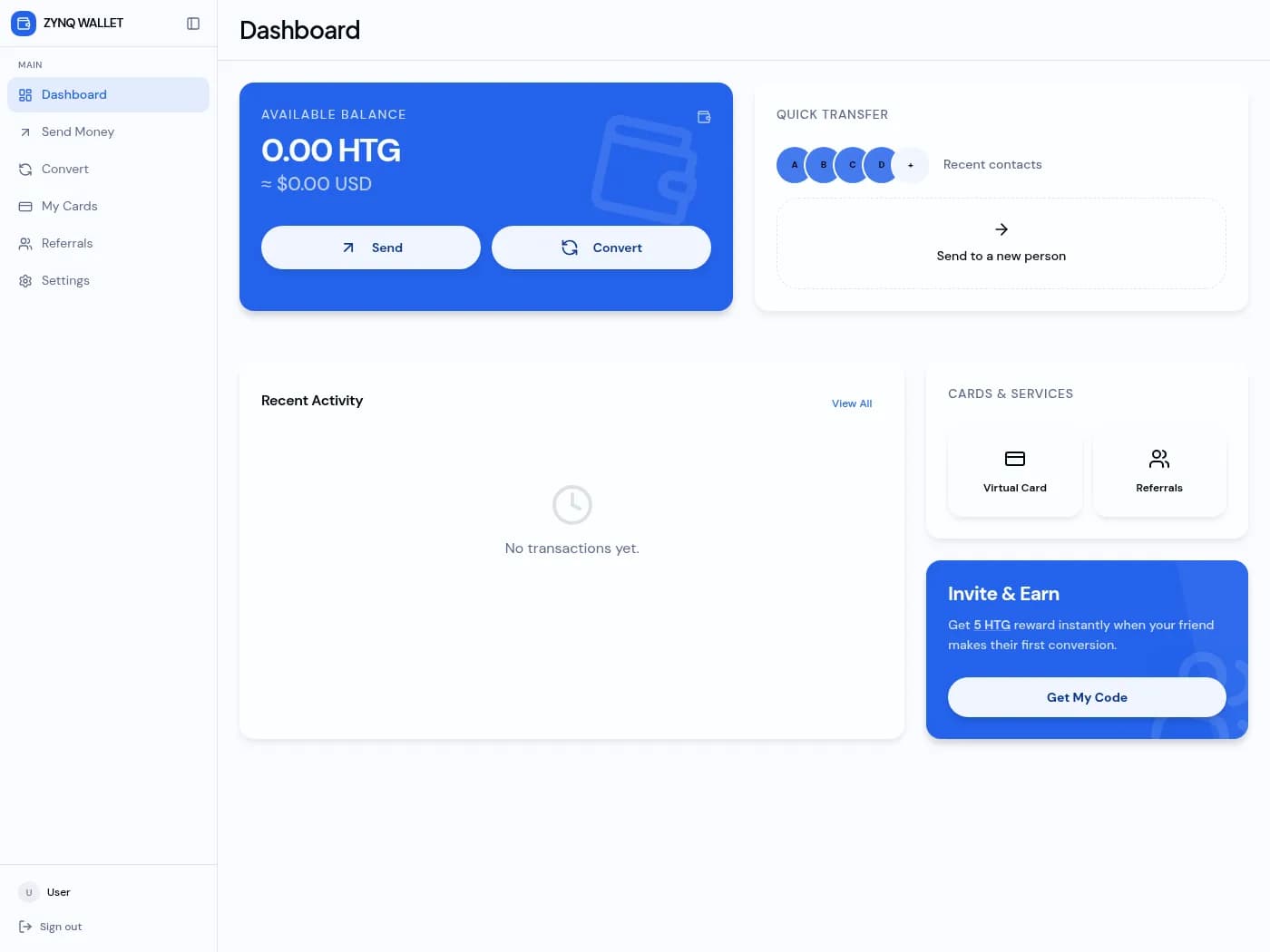 Zynq Wallet