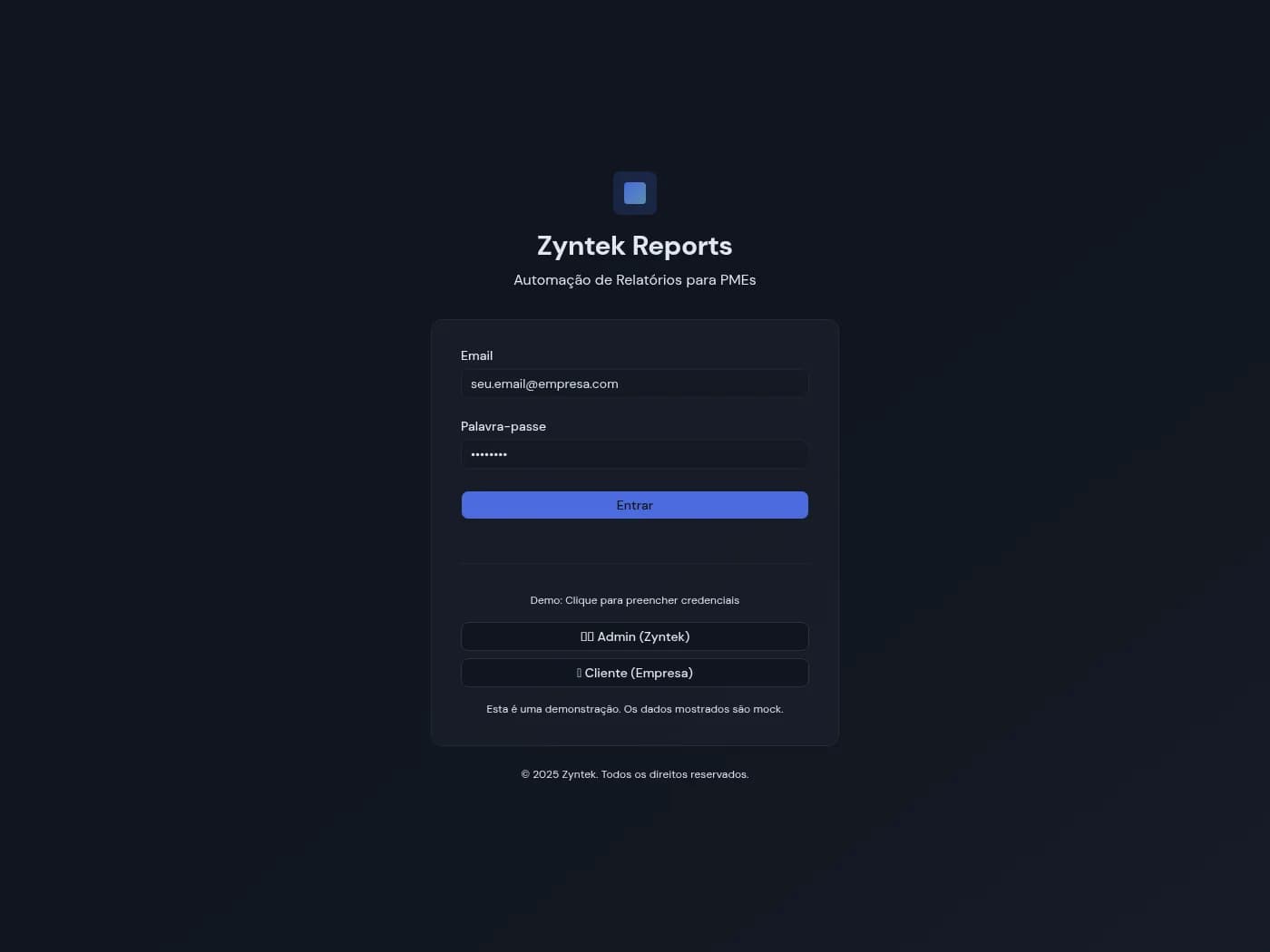 Zyntek Reports Platform