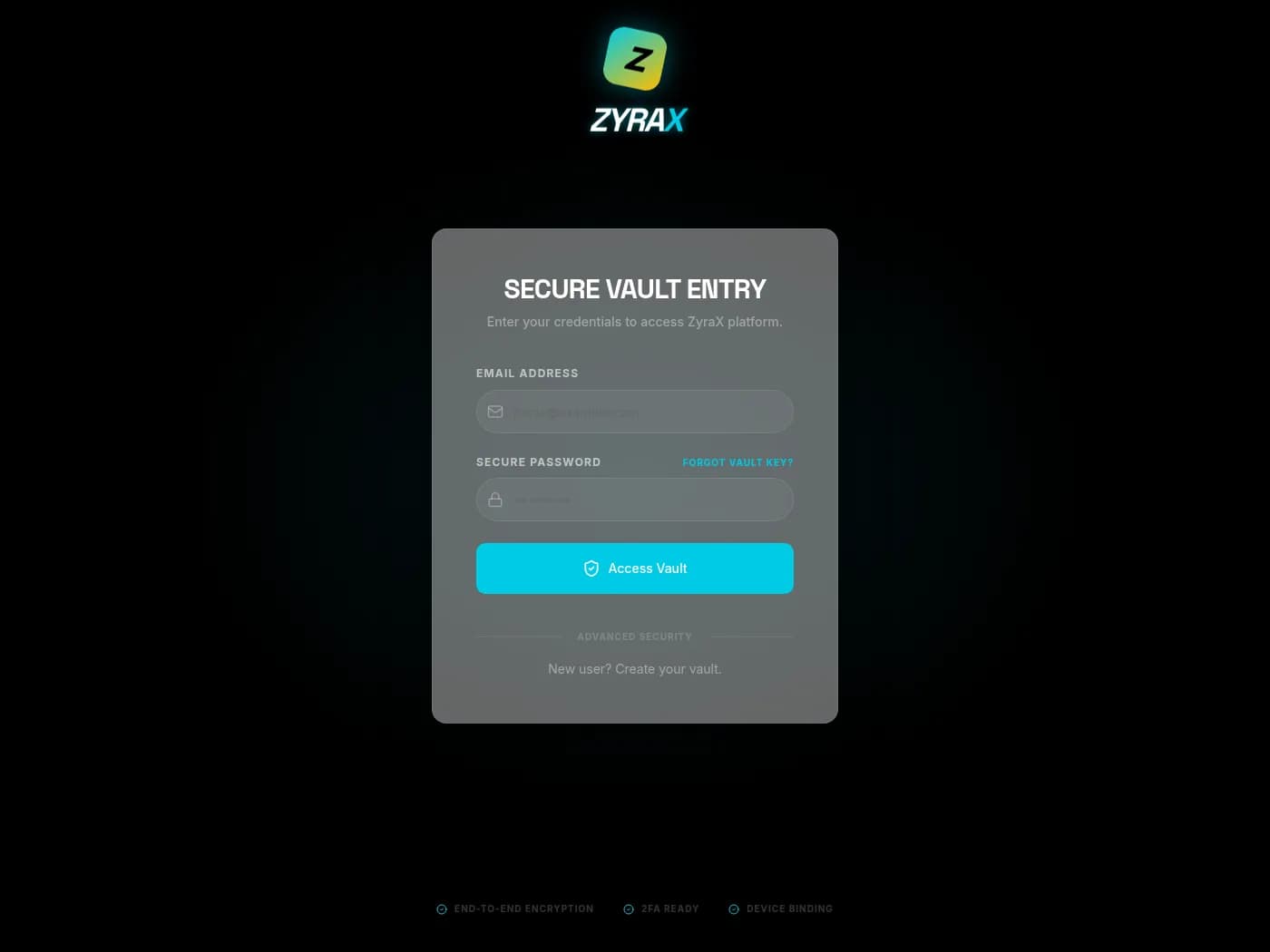 ZyraX Fintech Platform