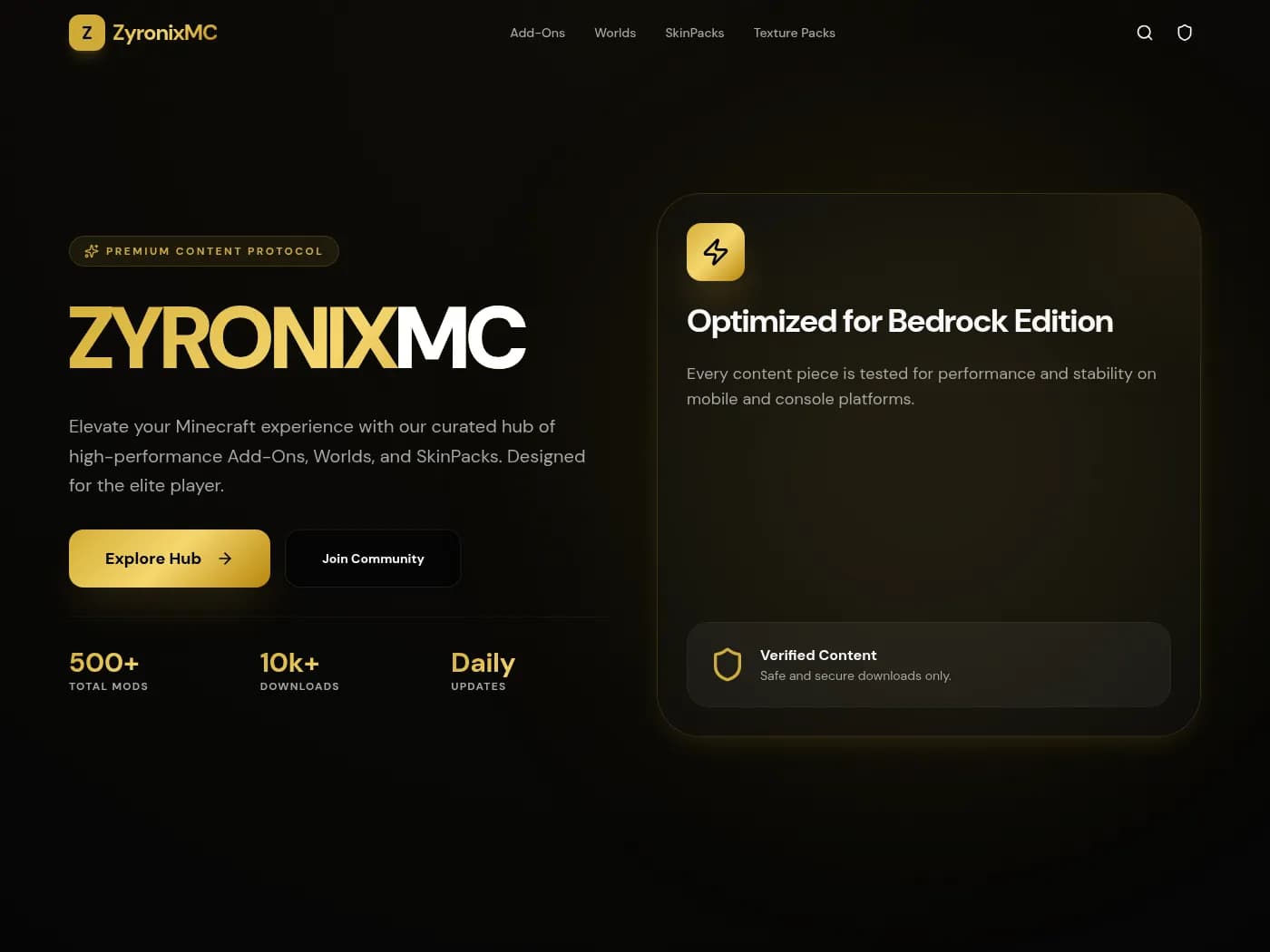ZyronixMC Content Hub
