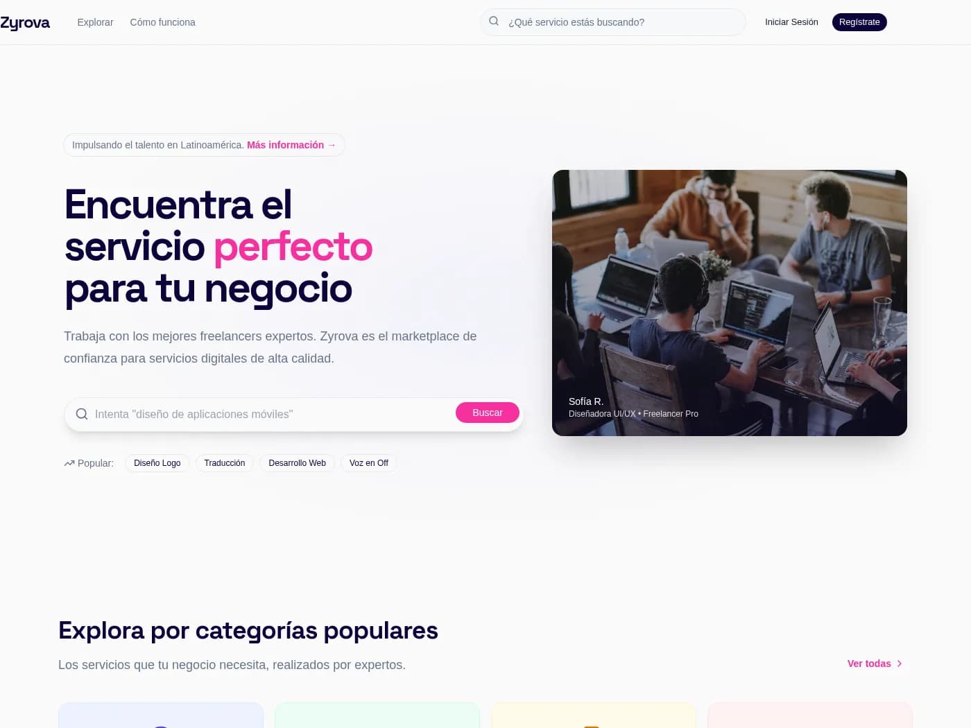 Zyrova Services Marketplace