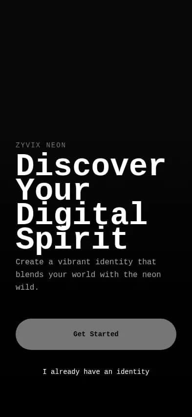 Zyvix Neon Identity