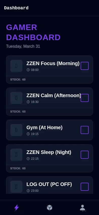 ZZEN Gamer Habits