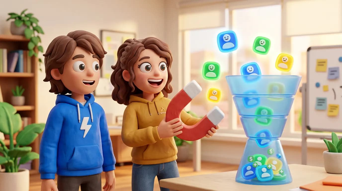 Lead capture app attracting and converting website visitors to customers