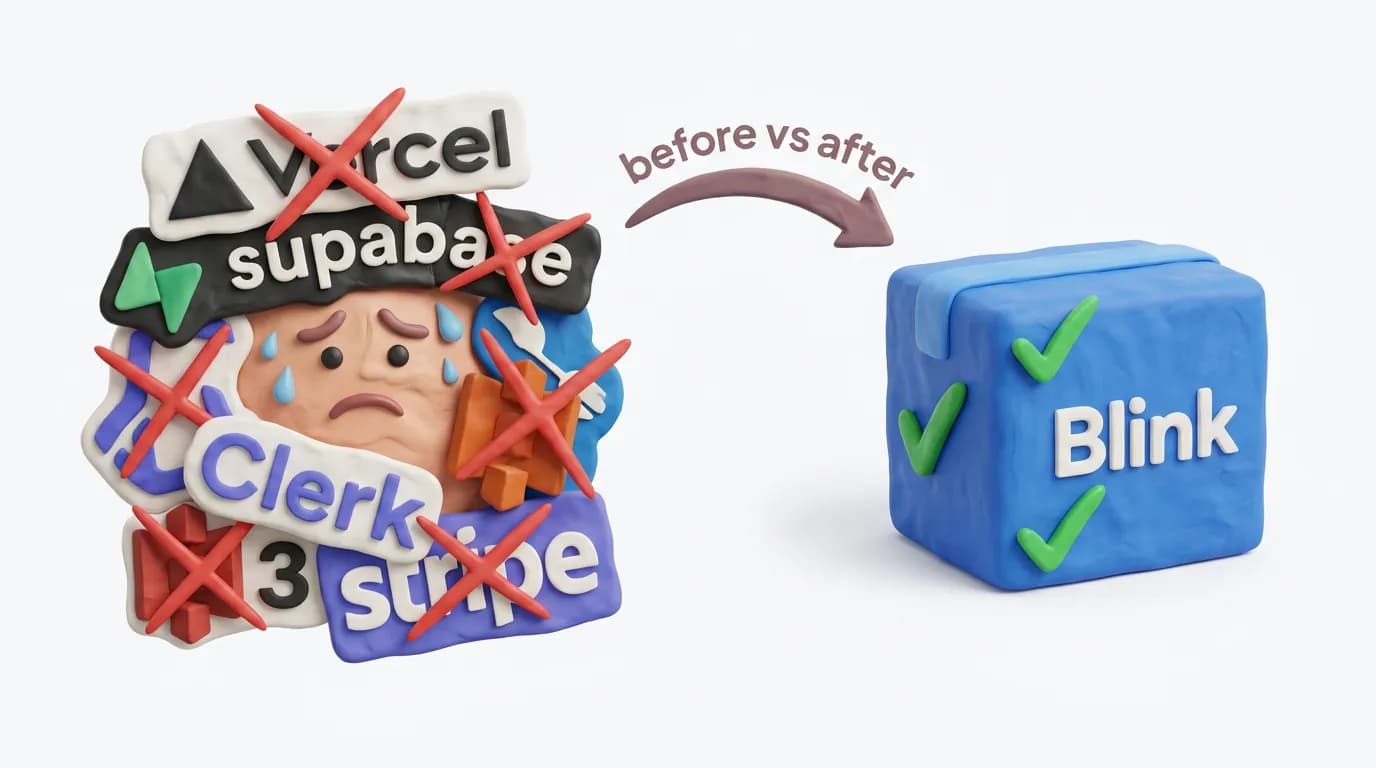 Before: 8 separate services. After: Blink handles everything in one platform.
