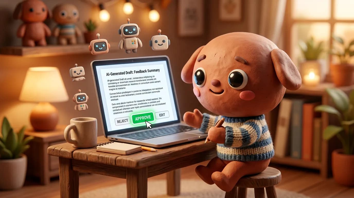 Human review gate in an OpenClaw content factory workflow