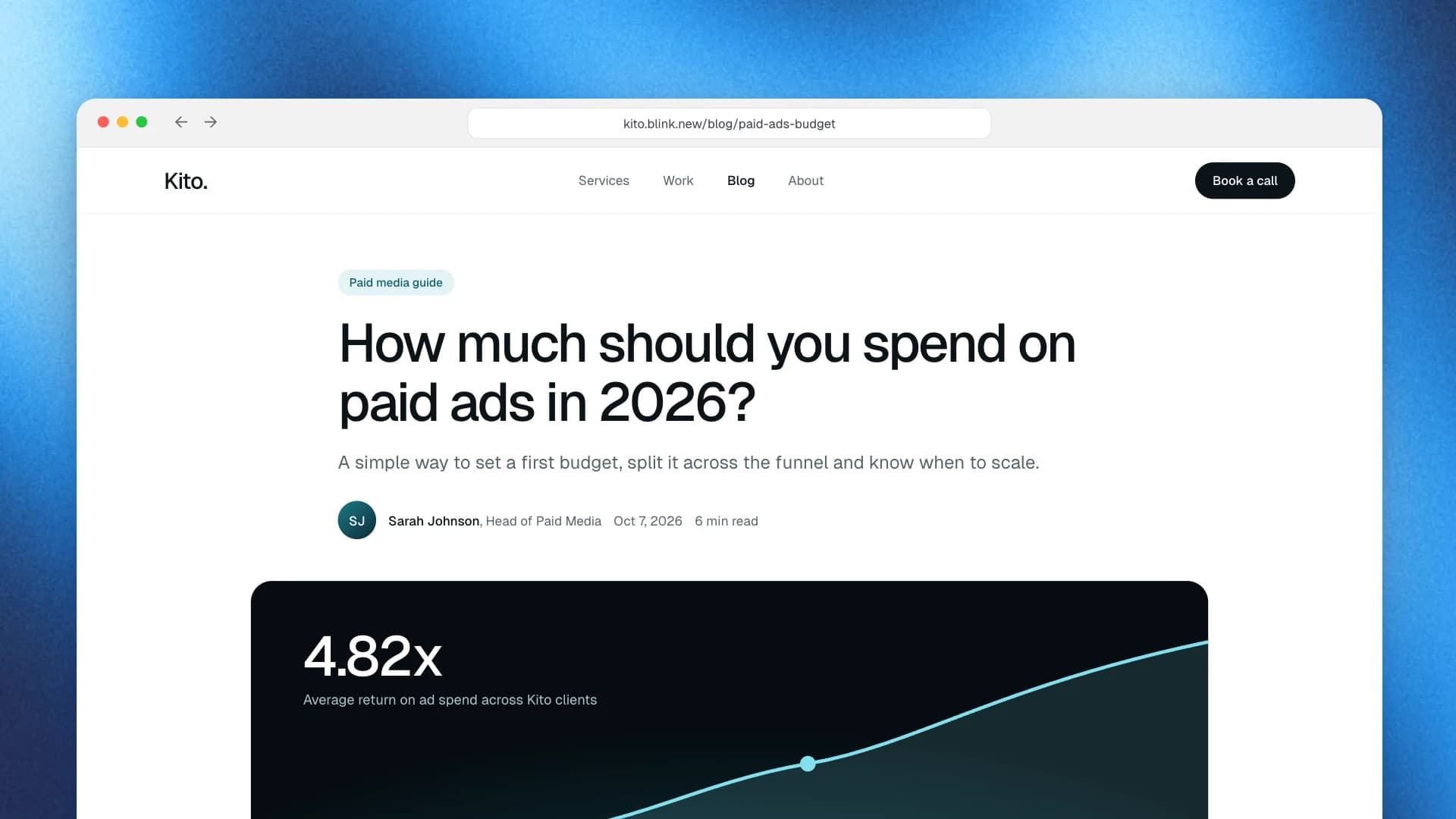 One of the finished SEO articles on the Kito website