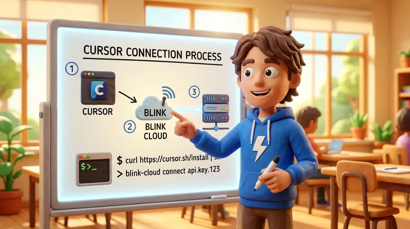 How to set up Blink Cloud in Cursor in two commands