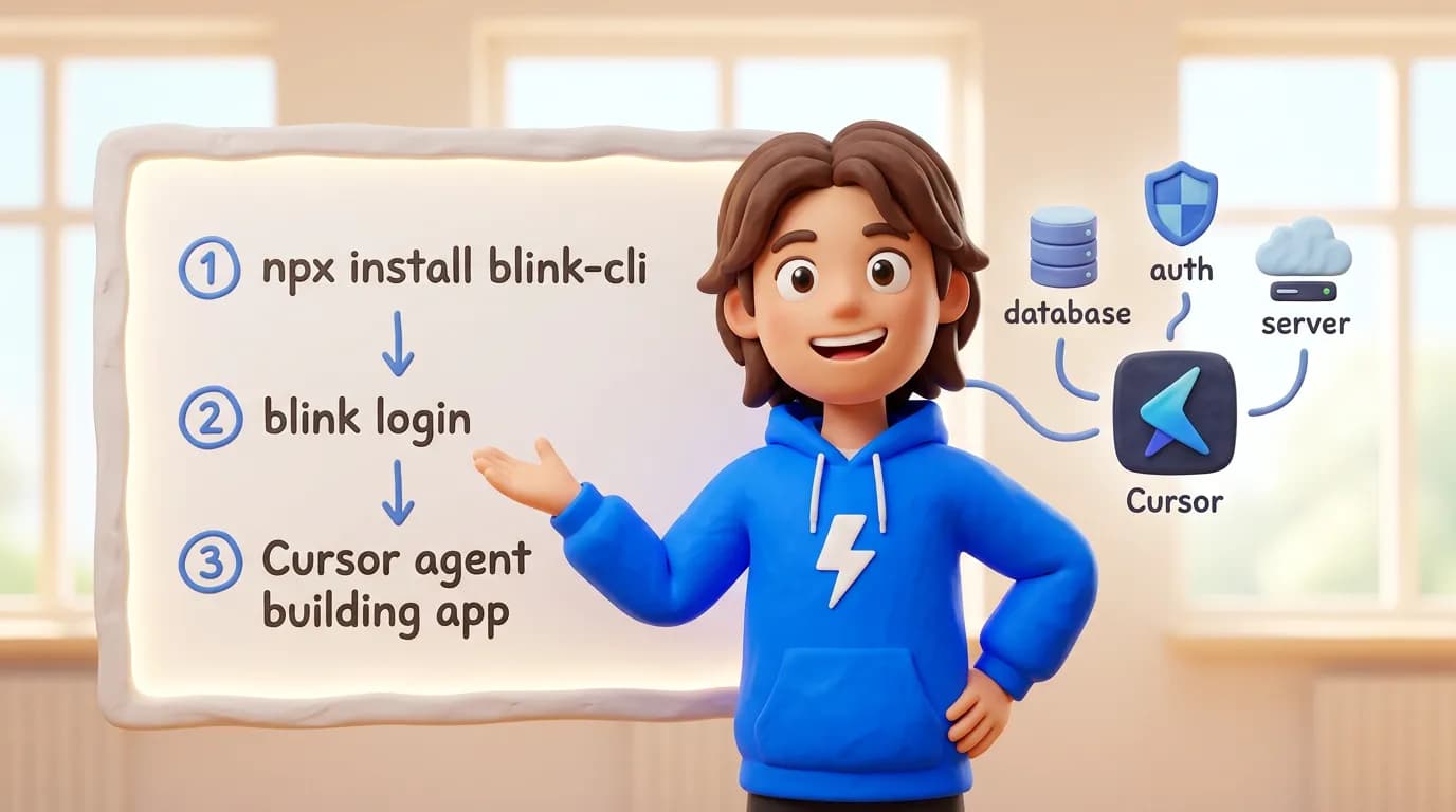 How to Set Up Blink Cloud in Cursor: Add Full-Stack Infrastructure in 2 Minutes