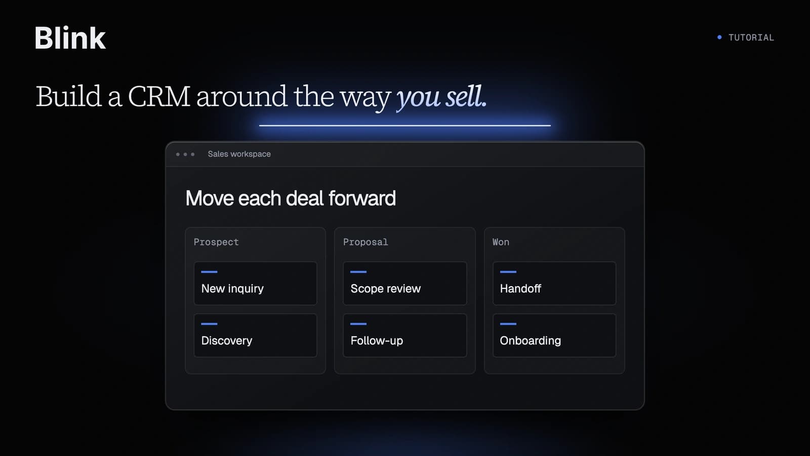 Build a CRM around the way you sell. Build a CRM with AI. Conceptual illustration.