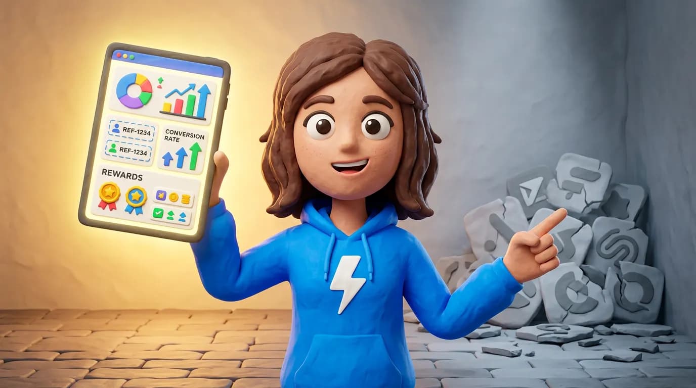 Custom referral program built with Blink — replaces ReferralHero, Viral Loops, and ReferralCandy
