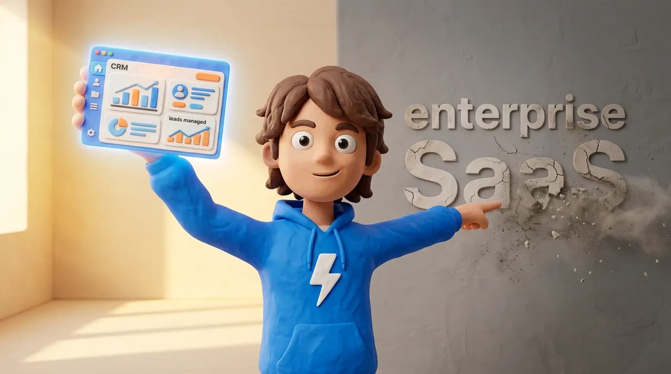 Replace Salesforce with a custom CRM built with AI — spend $20/month instead of $300/user/month