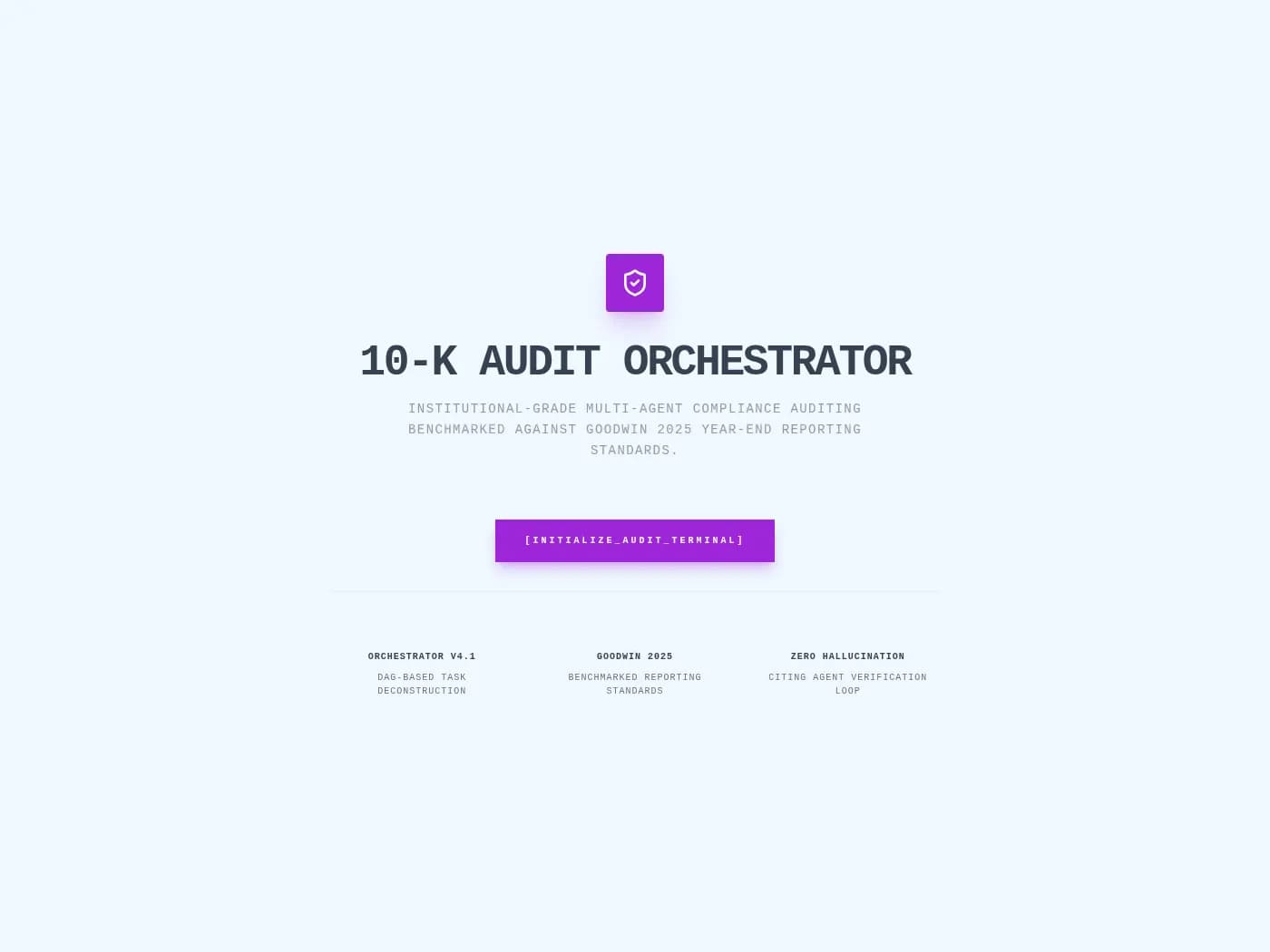 10-K Audit Orchestrator