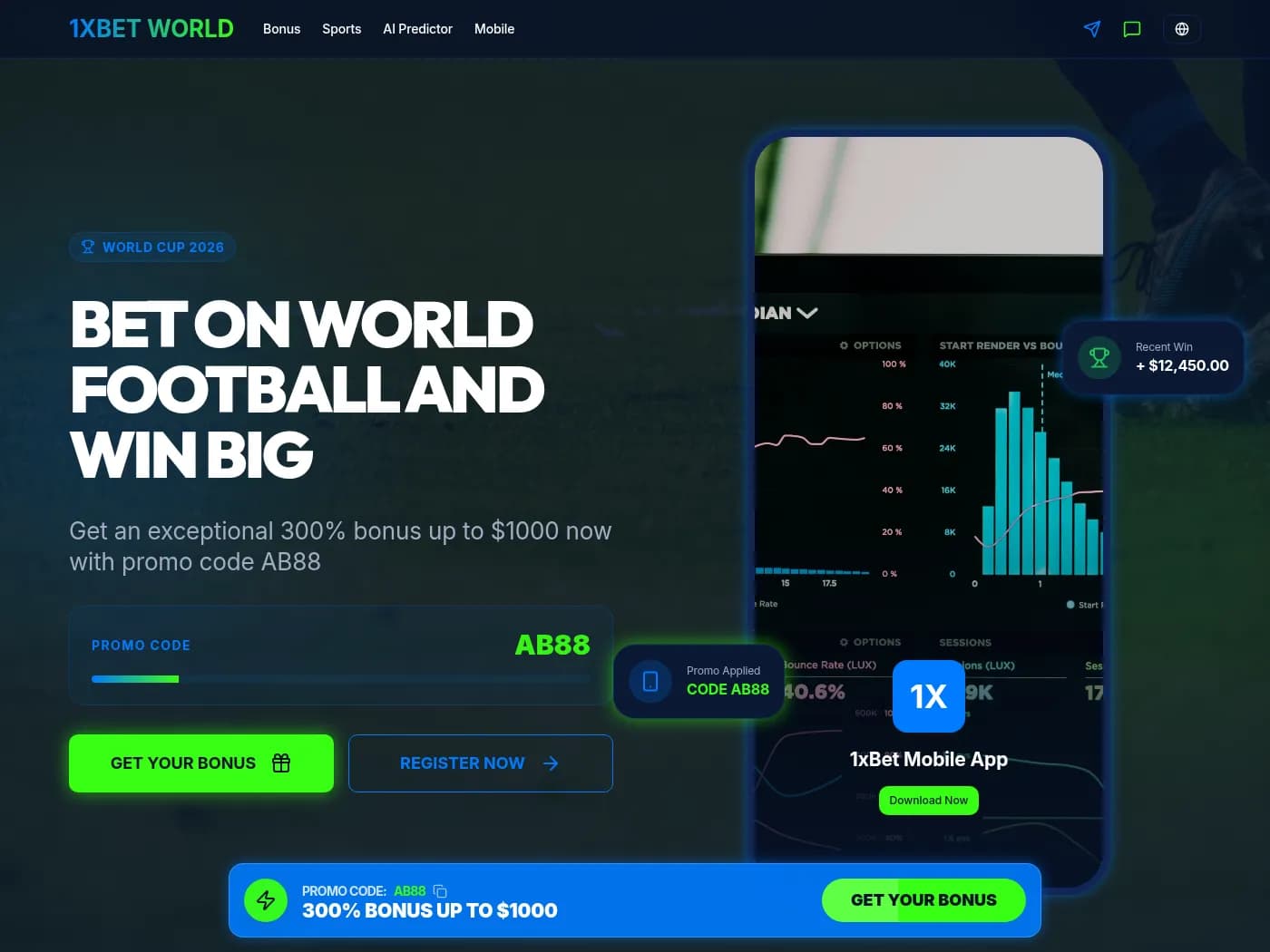 1xbet World Premium Site