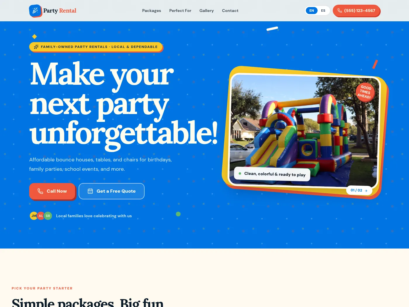 Party Rental Fiesta Site
