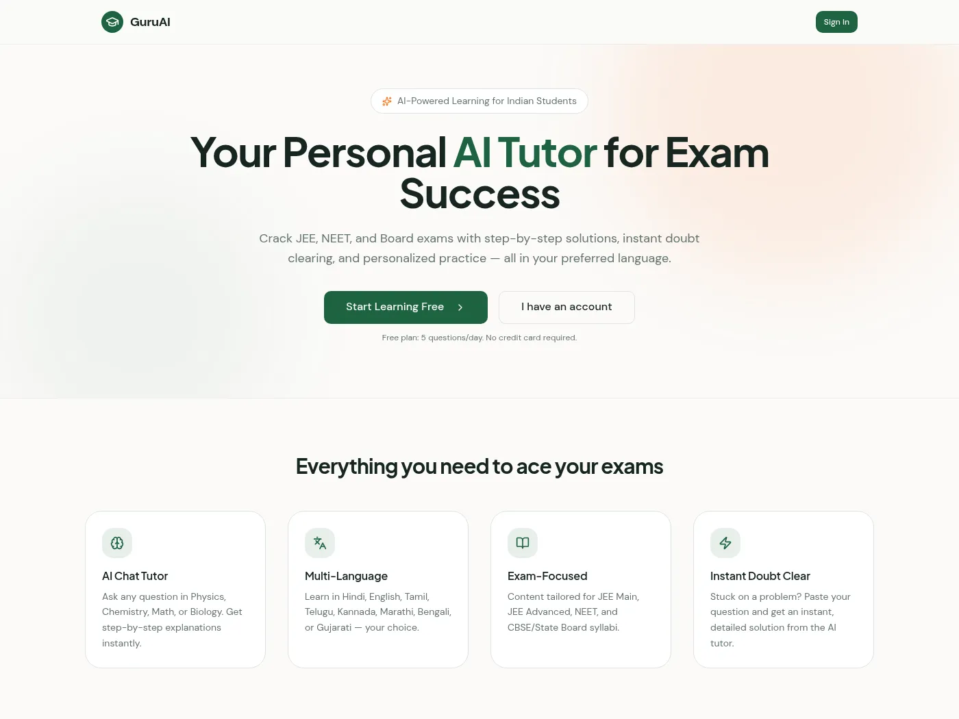 GuruAI Tutor Platform